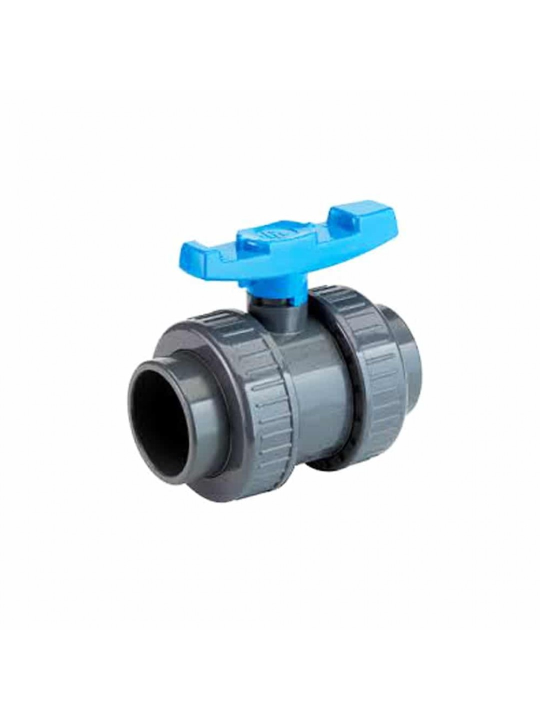 ΒΑΝΑ PVC Φ63 2 ΡΑΚΟΡ VSA22I 16ΑΤΜ ΜΠΛΕ TECHNO PLAST - HYDROCHEM
